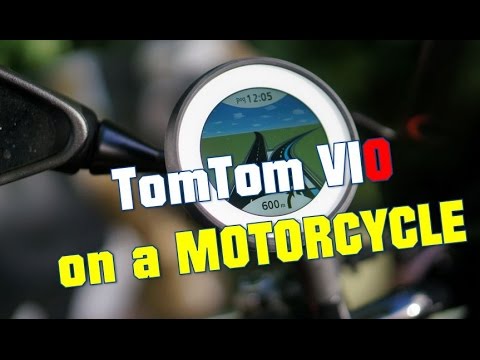 TomTom VIO navigation on a motorcycle - YouTube