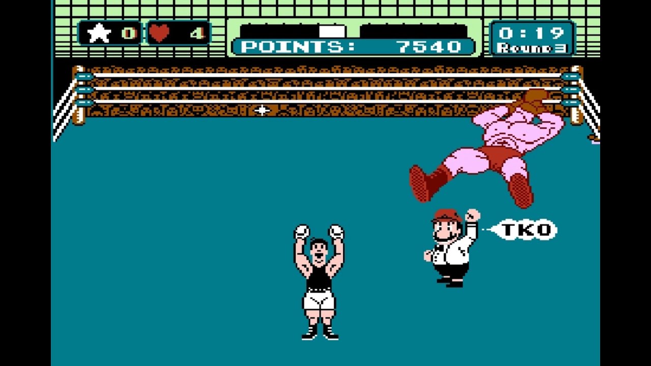 Mike Tyson's Punch-out part 1 of 2 completed Nintendo Nes game - YouTube
