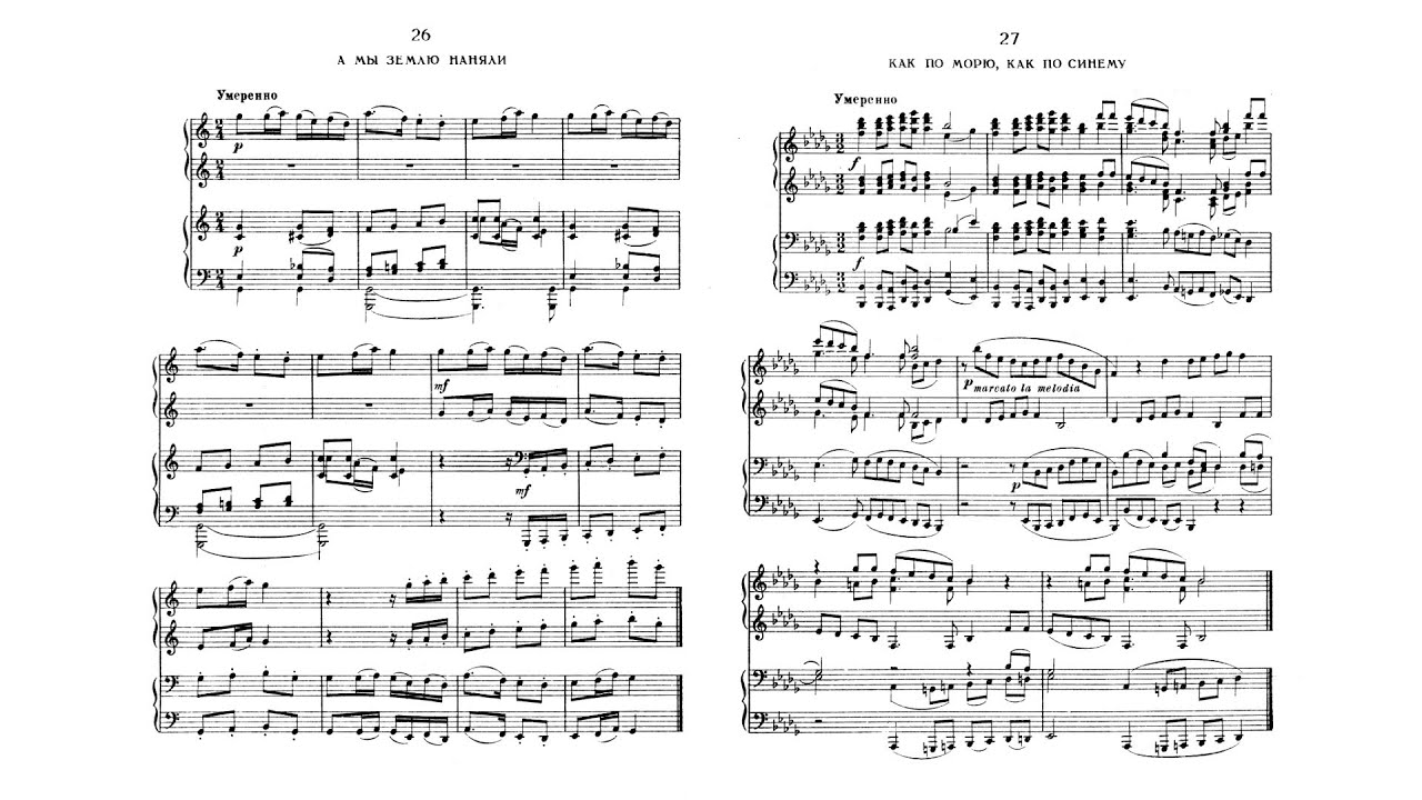 П. Чайковский / P. Tchaikovsky: 50 русских народных песен - Книга 2 (50 ...