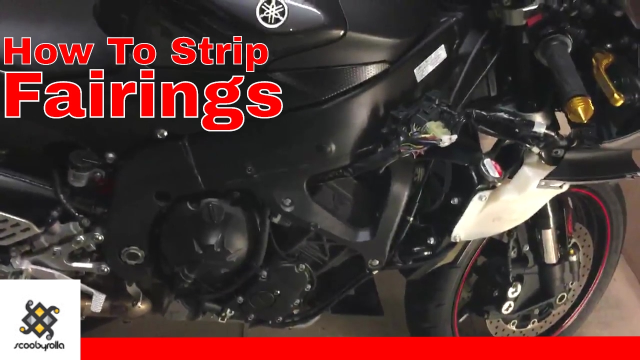 How To Strip Right Side Fairings Off A Yamaha R6 2008 - 2013 Motorcycle ...