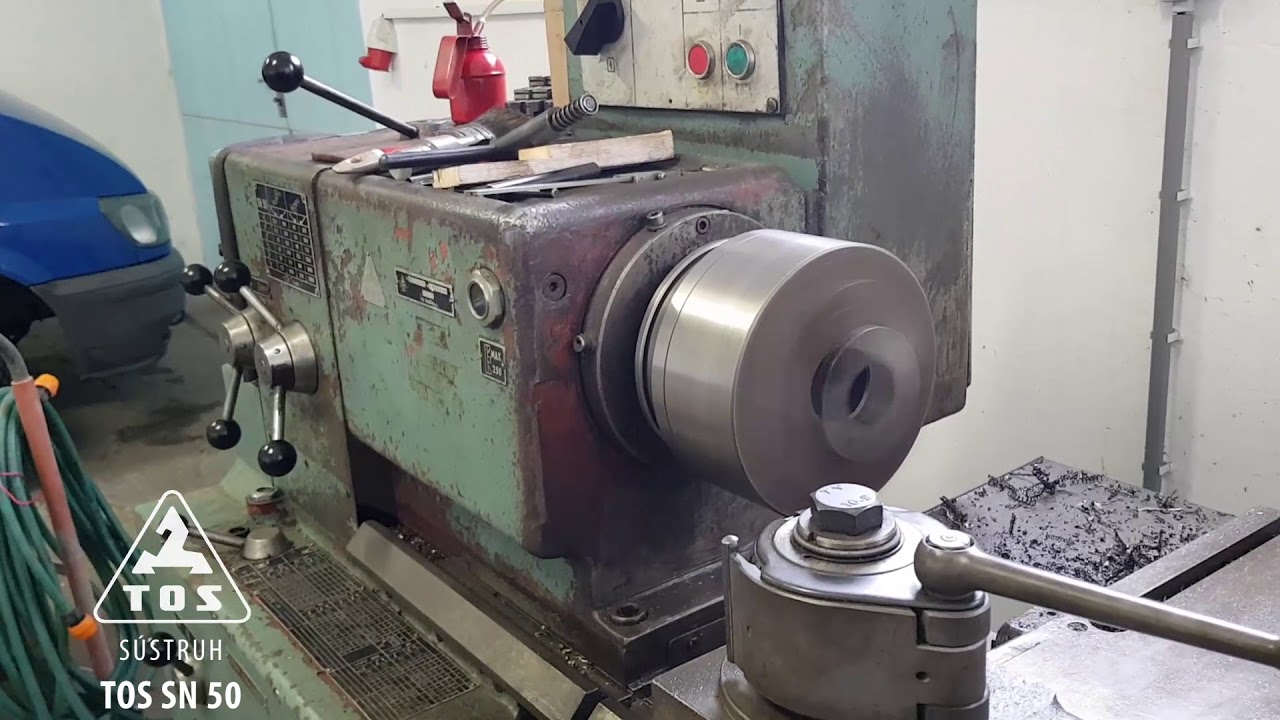sústruh TOS SN 50B - YouTube