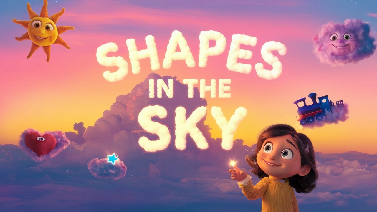 Shapes in the Sky | Fun Learning Song for Kids | Cloud Shapes & Nursery ...