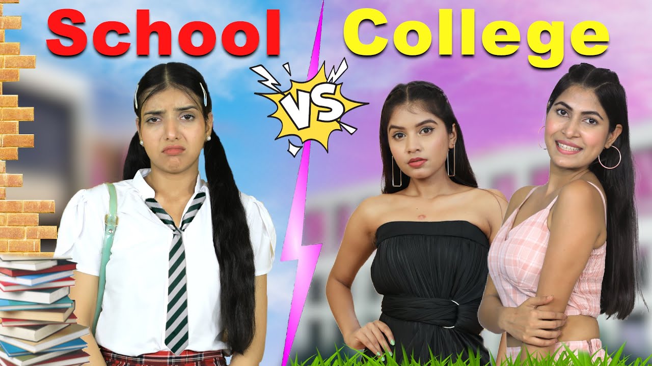 First Day of School vs College | Student Life | Anaysa - YouTube