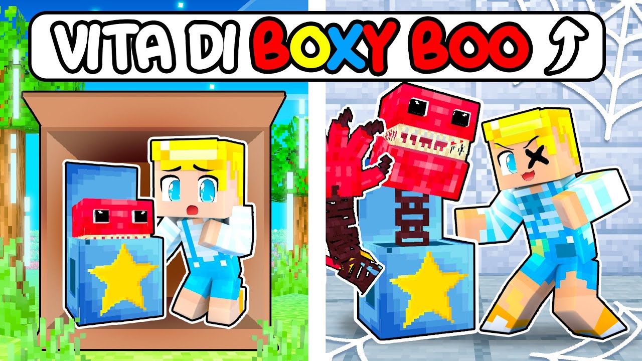 La VITA di BOXY BOO di PROJECT POPPY PLAYTIME su MINECRAFT!! - ITA ...