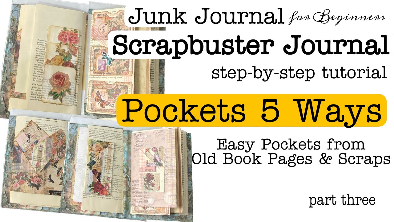 How to Create 5 Different Easy Styles of Journal Pockets. Beginners ...