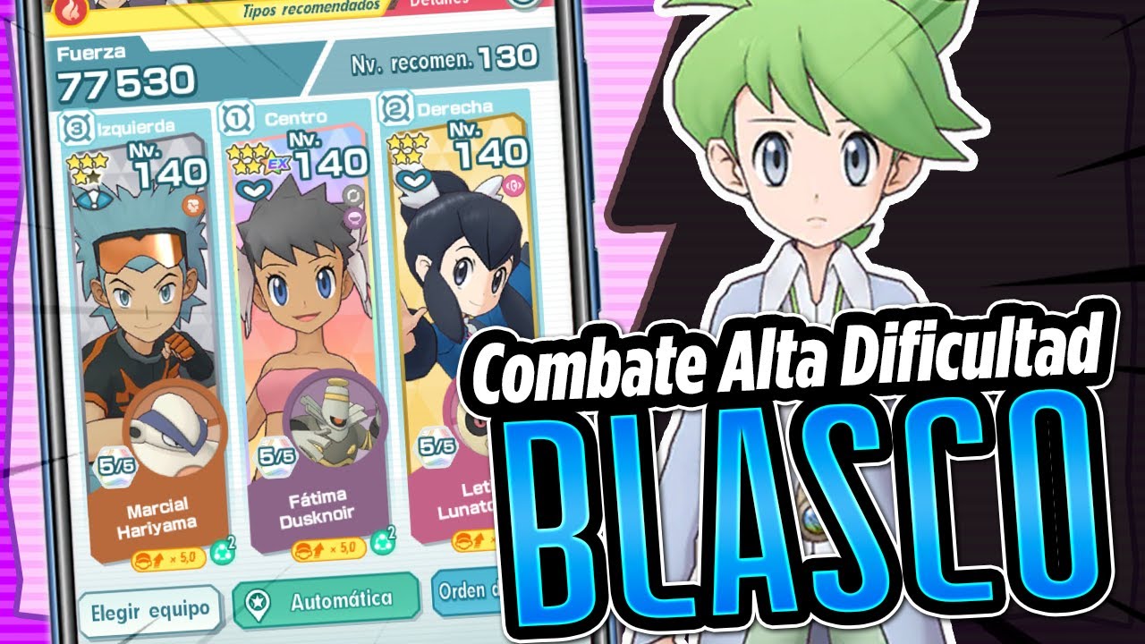 ⚠️ COMBATE ALTA DIFICULTAD de BLASCO⚠️ Pokemon Masters EX - YouTube