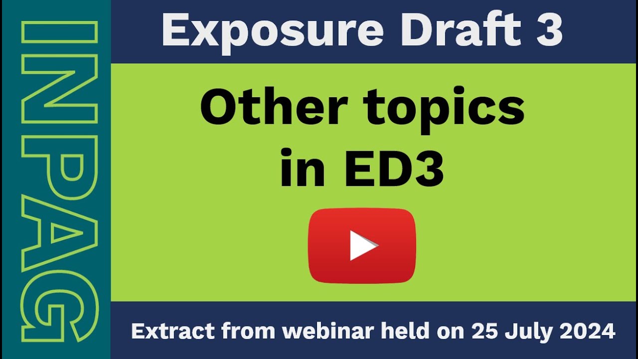 Other topics in ED3: Q&A from INPAG ED3 Webinar (2024) - YouTube