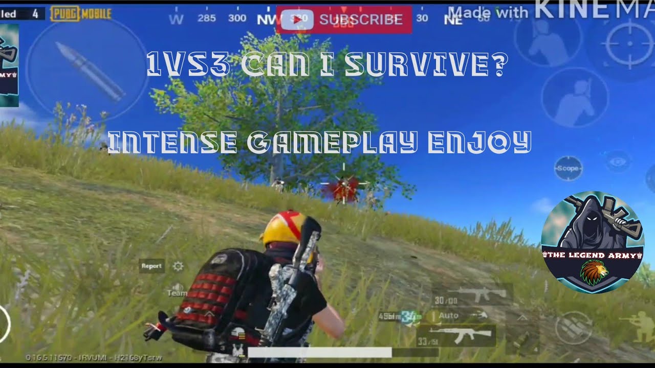 PUBG MOBILE | INTENSE GAMEPLAY |1 VS 3 SITUATION CAN I SURVIVE?😥| Must ...