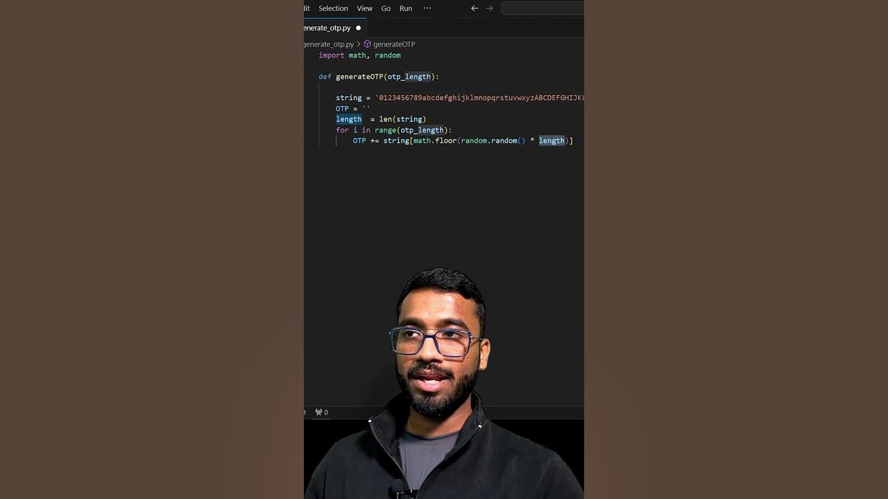 Learn How To Create Generate Otp Function Using Pythonpython Coding Ai Datascience Sql