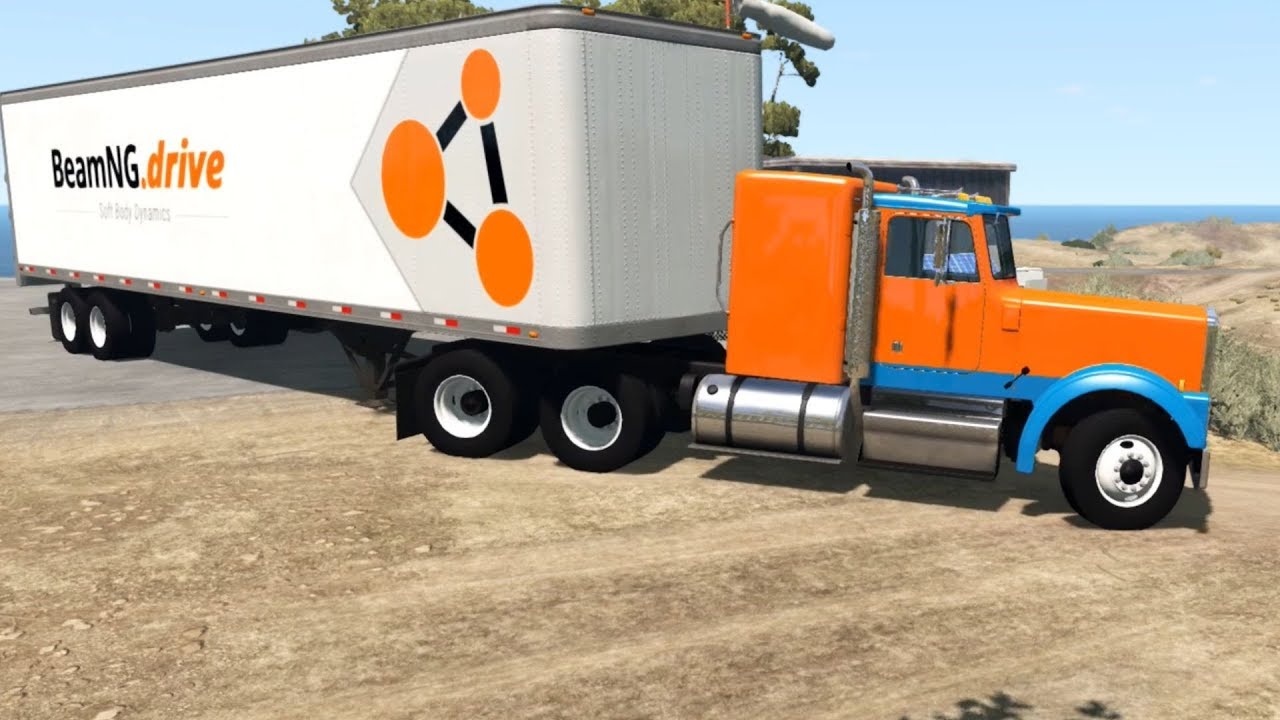 BeamNG Drive - Semi Truck on the Dirt Roads of the Remastered Small ...