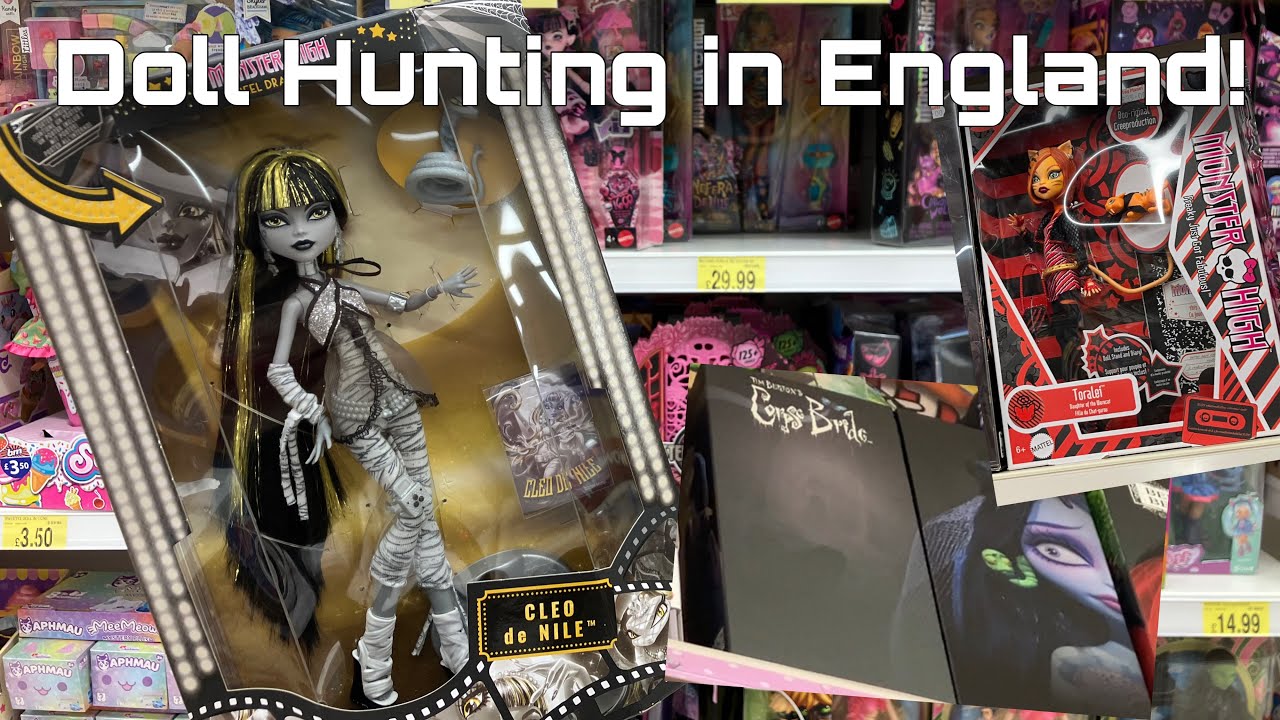 WE FOUND REEL DRAMA CLEO! Doll hunting in England! MH SKullectors + new ...