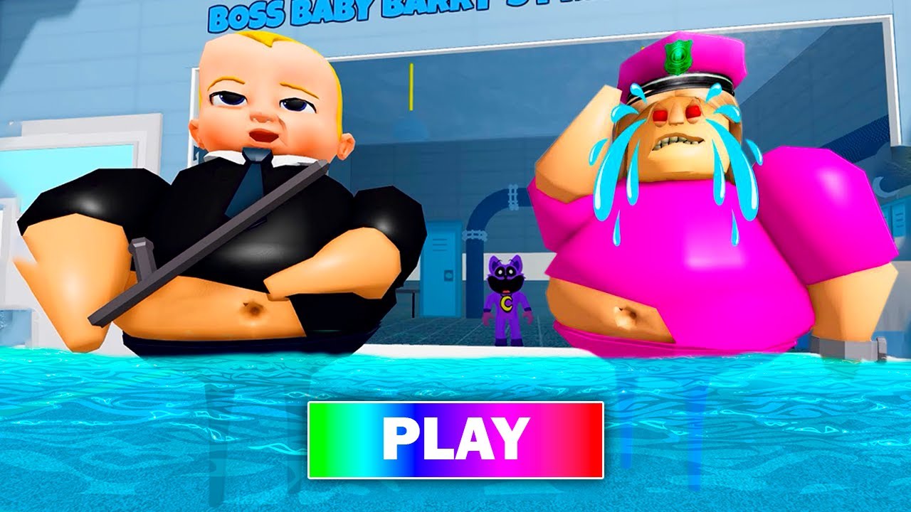 WATER BARRY'S PRISON RUN! BABY BOSS New Scary Obby Walkthrough FULL ...