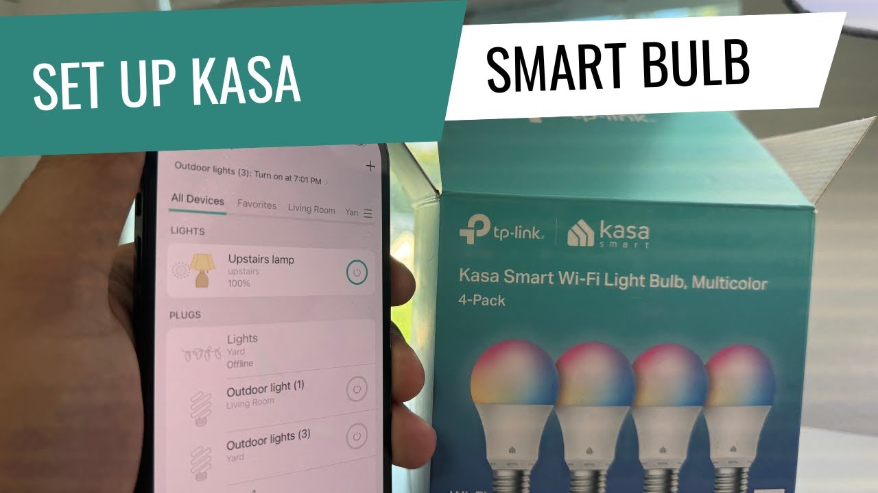 Connect TP-Link Kasa Smart Bulb to the App and Wifi - YouTube