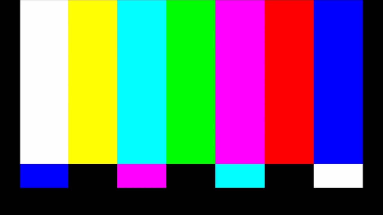 1 MINUTE OF SMPTE COLOR BARS - YouTube