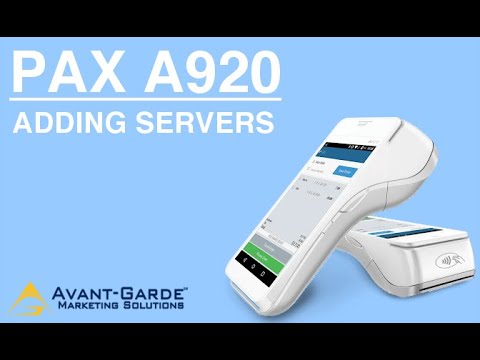 PAX A920 Smart Terminal - How To Add Servers - YouTube