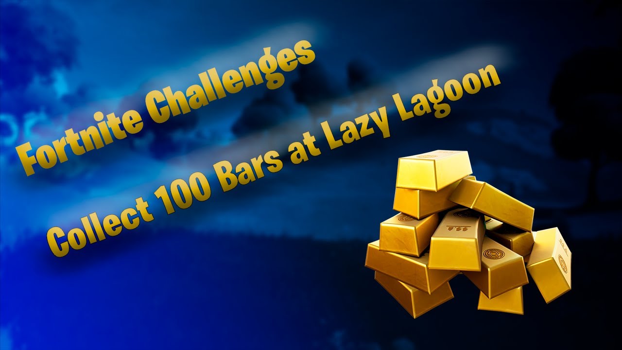Fortnite week 12 challenges: Collect Bars at Lazy Lagoon. - YouTube
