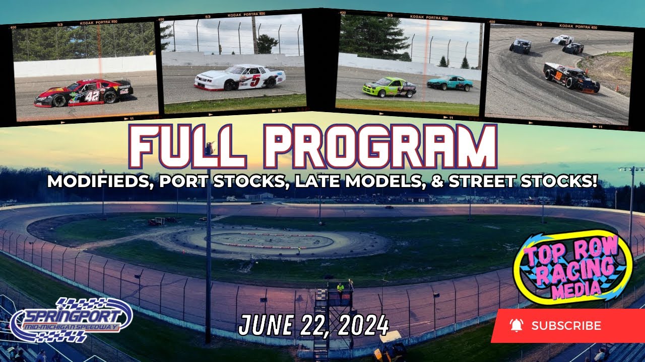 June 22, 2024 | FULL PROGRAM | Springport Mid-Michigan Speedway - YouTube