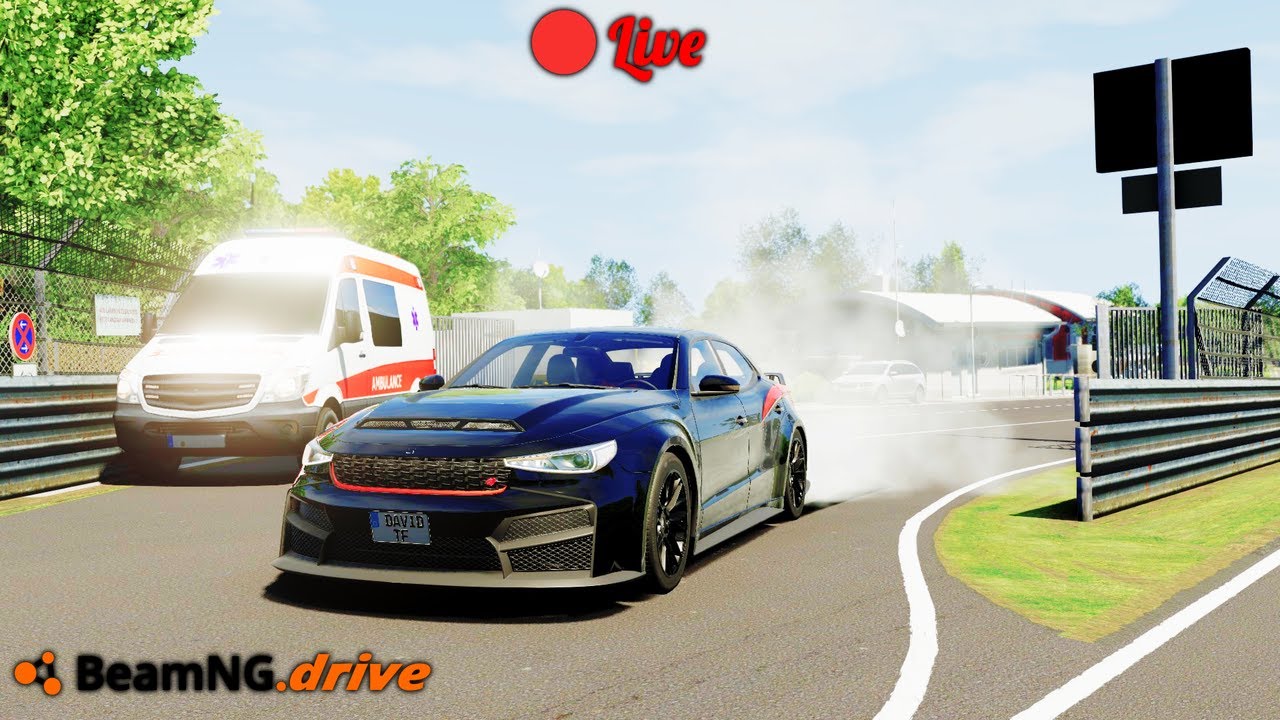 Live BeamNG.Drive | Sur Circuit Nurburgring - YouTube