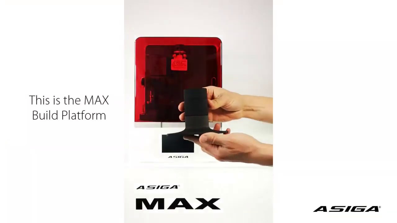 Asiga MAX - Install Build Platform - YouTube