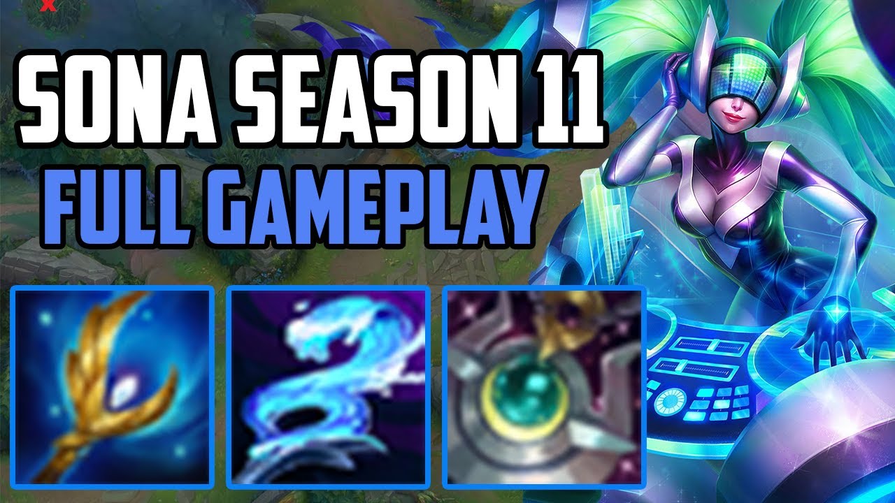 Sona Full Gameplay Diamond 1 - Season 11 (League of Legends) - YouTube