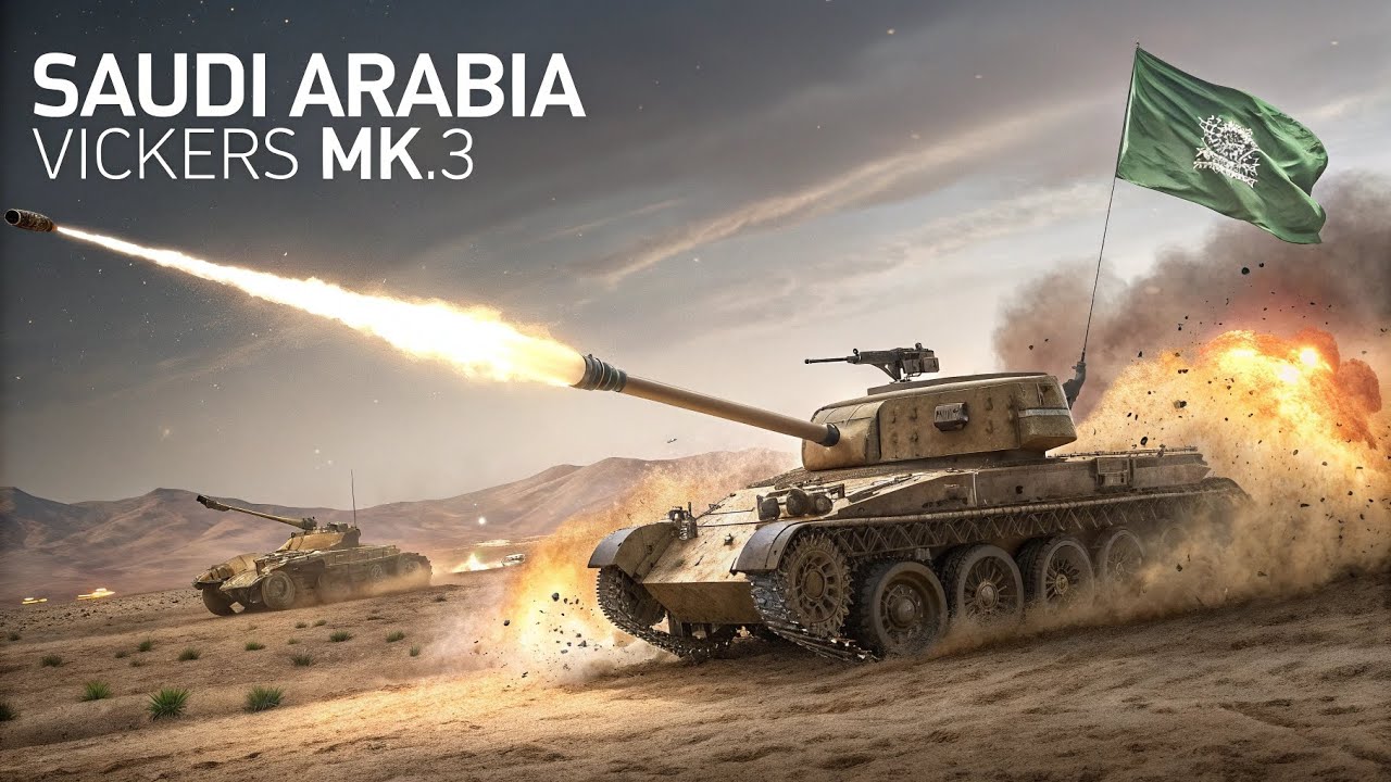 قوة سعودية حاسمة… تعرف على مضاد الدروع Vickers Mk.3 من زاوية مختلفة ...