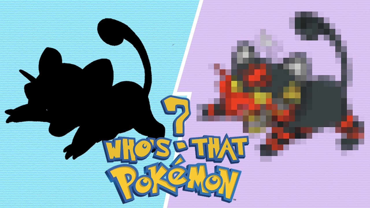 Can You Guess All The Pokemon ? - Who's That Pokémon game #7 - YouTube