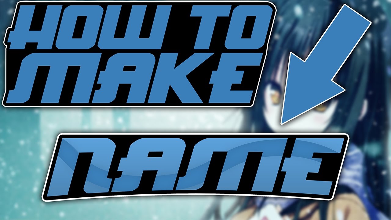 How I make my 2D text. [TUT #1] - YouTube