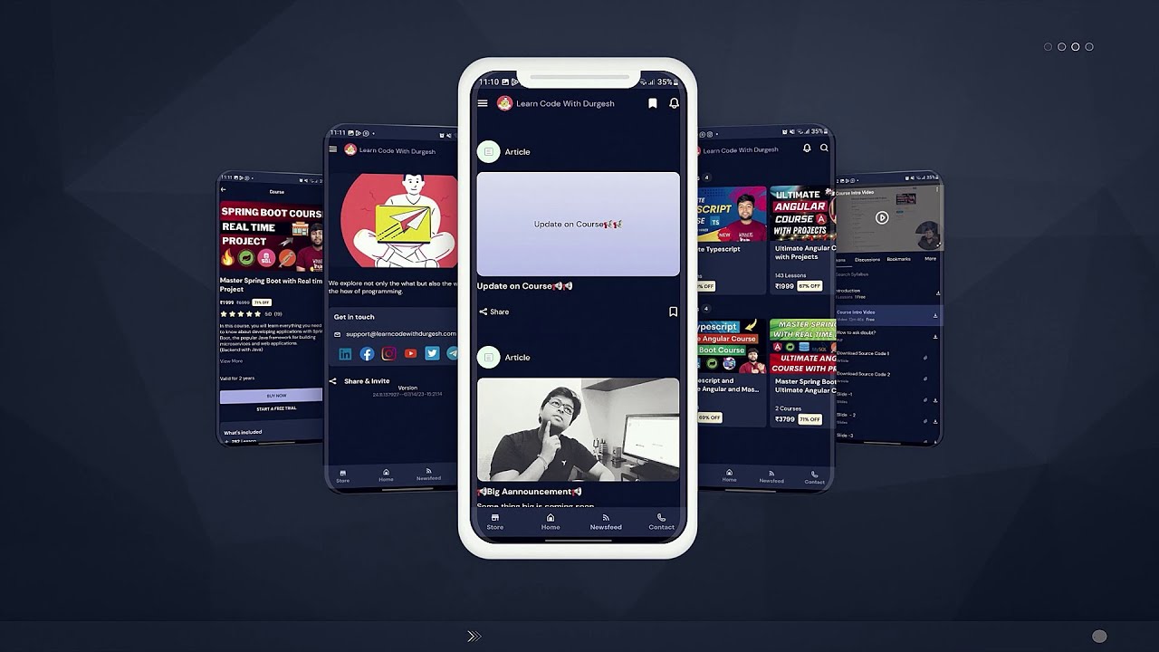 📲@LearnCodeWithDurgesh Android App | Introducing - YouTube