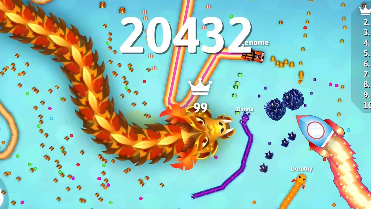 Snake.io Games Leaderboard All Time Top_1 And No_1 (part_2) - YouTube