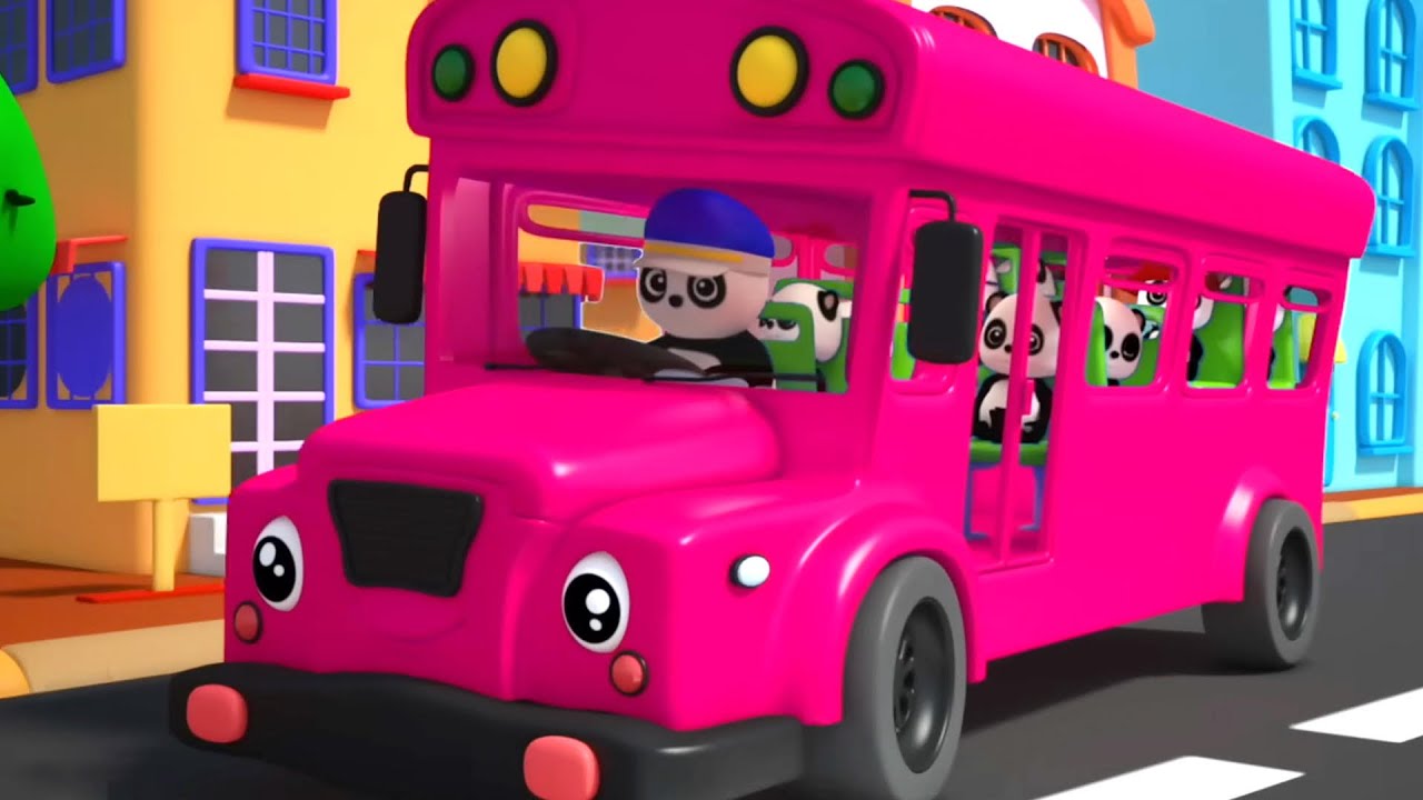 Wheels On The Bus, Fun Ride with Baby Bao Pand & Nursery Song for Kids ...