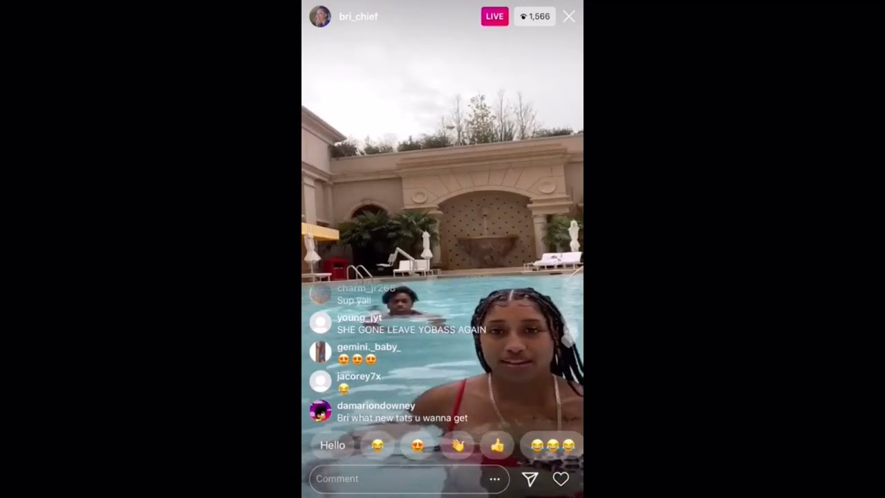 Davine Jay Grabs Bri Chief's Yeeks On IG Live... 🥺😍 - YouTube
