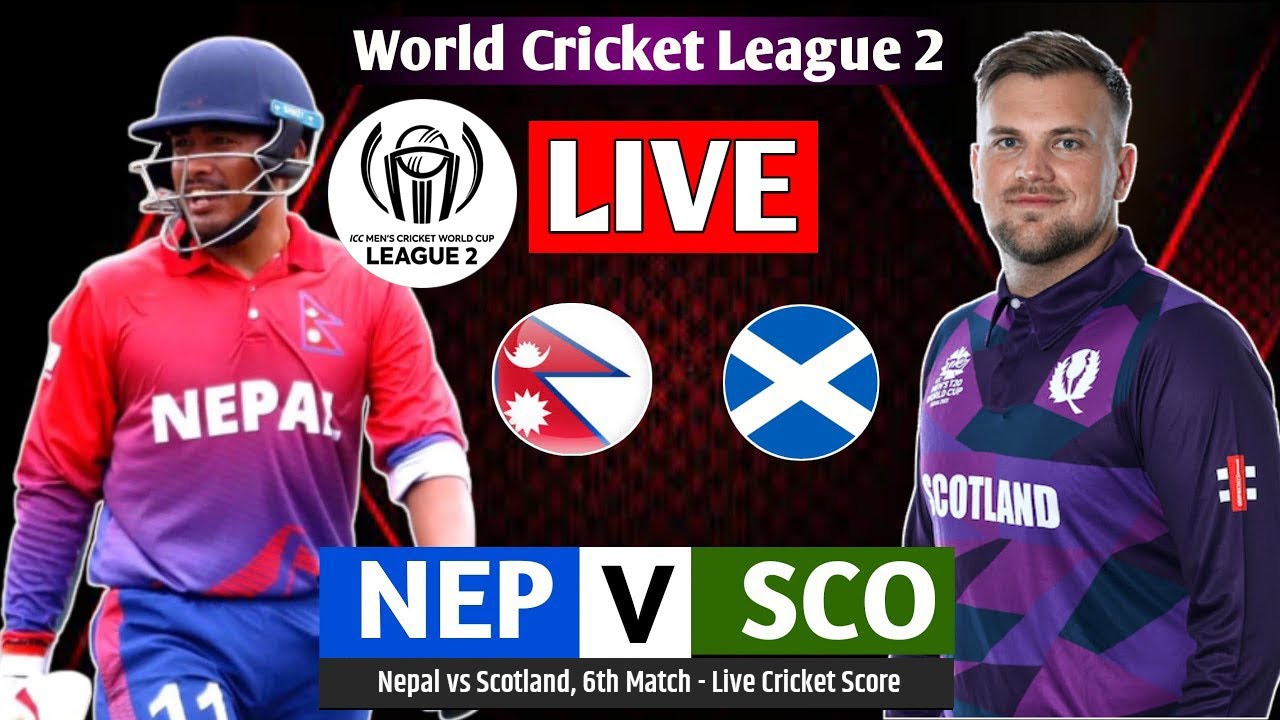 LIVE 🔴 Nepal vs Scotland, 6th Match - Live Cricket Score | ICC Cricket ...