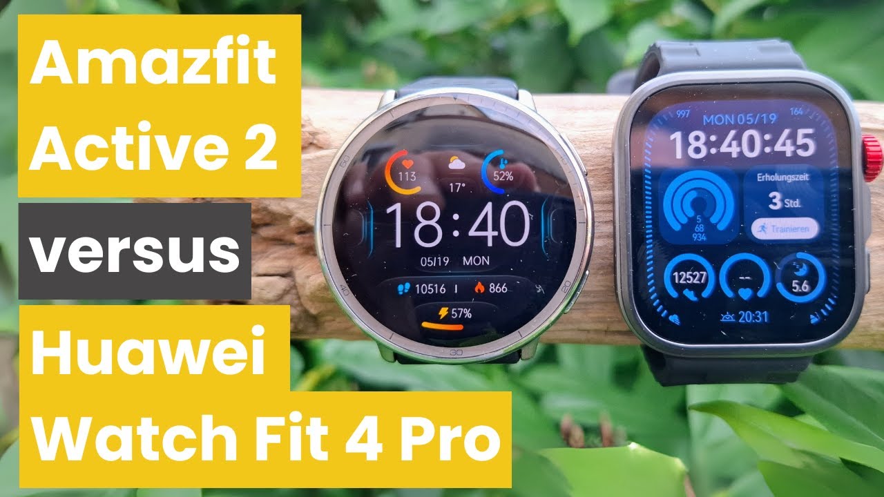 Huawei Watch Fit Pro 4 vs Amazfit Active 2 - YouTube