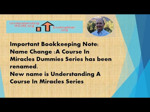 New name change for ACIM- Dummies Series to Understanding A Course In ...