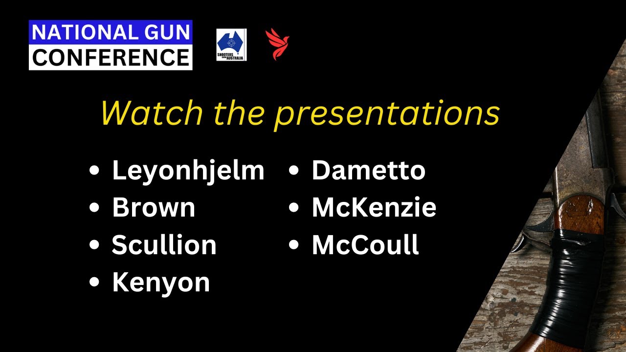 Presentation 4/7 - National Gun Conference – SSAA CEO, Tom Kenyon - YouTube