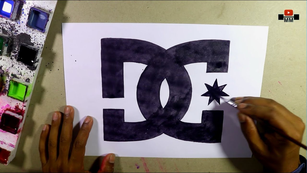 How to draw the DC Logo - YouTube