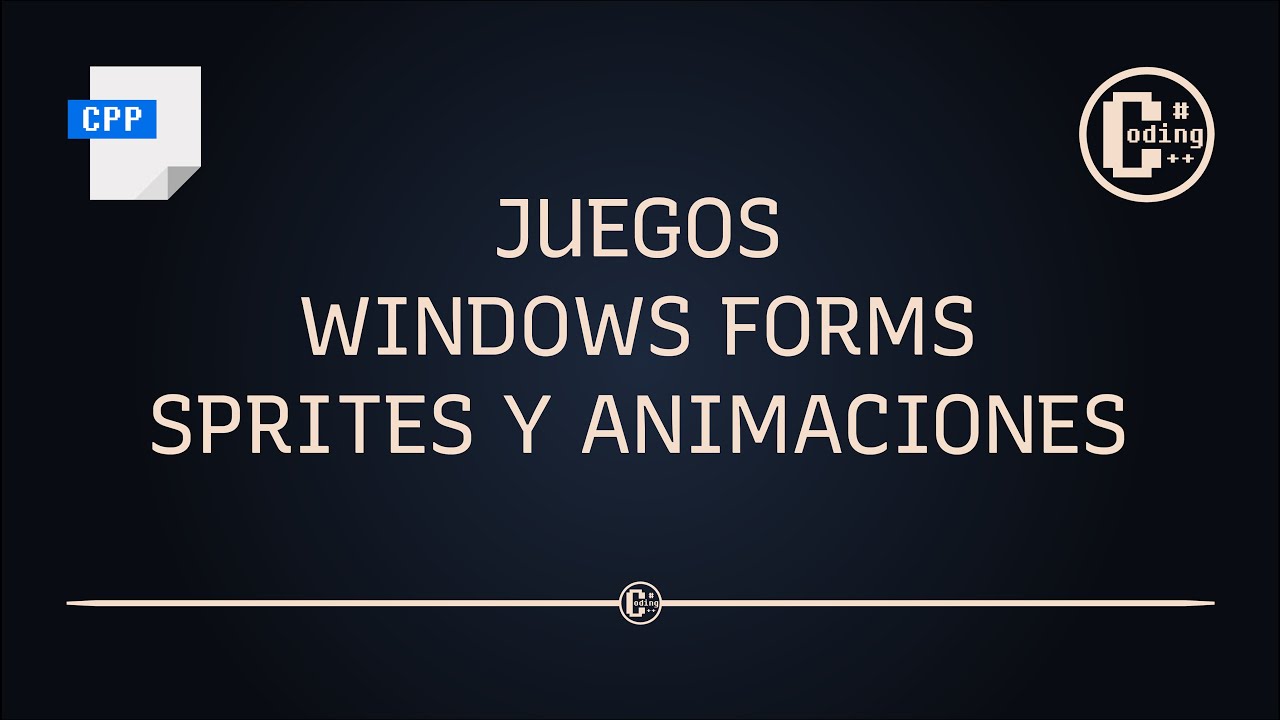 Juegos Windows Forms C++/CLI - Sprites y Animaciones - YouTube