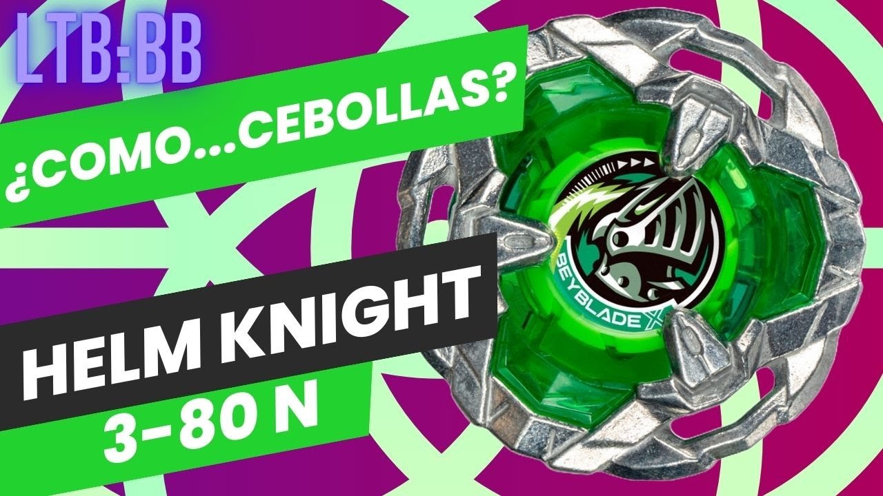 Los Bey defensivos son como cebollas || Helm Knight 3-80N Beyblade X ...