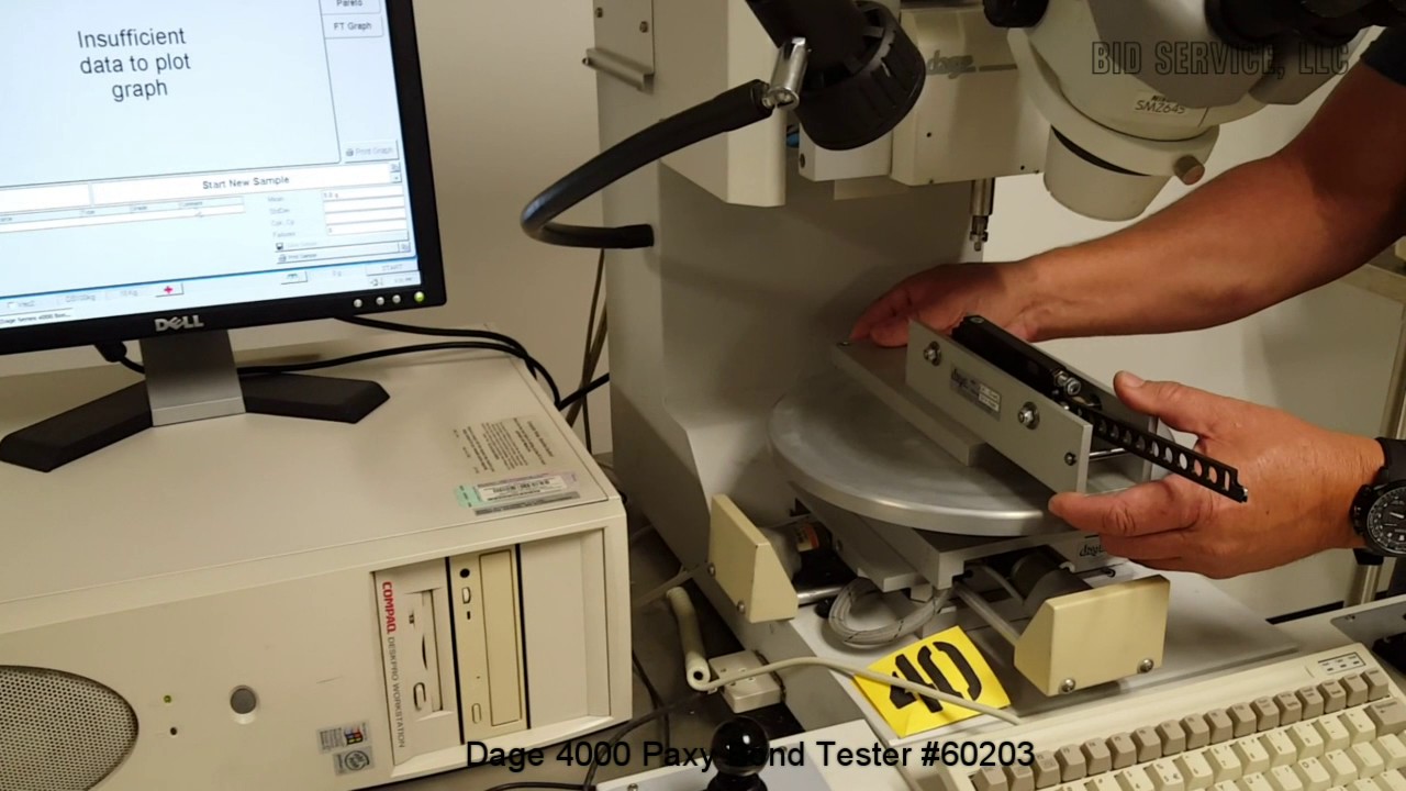 Dage 4000 Paxy Bond Tester #60203 - YouTube