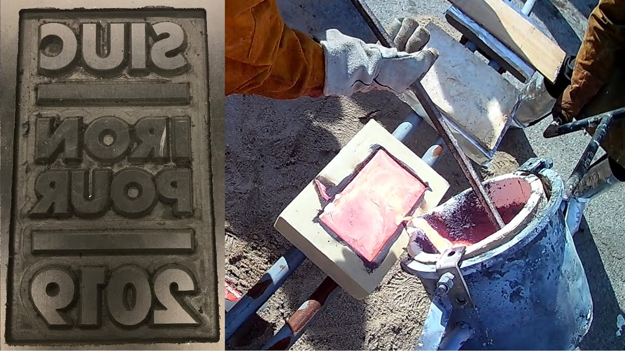 Making A Solid Cast Iron Printing Plate | SIUC Artists | Sculpture and ...
