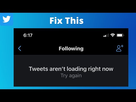 How to fix "Tweets aren't loading right now try again" on Twitter - YouTube