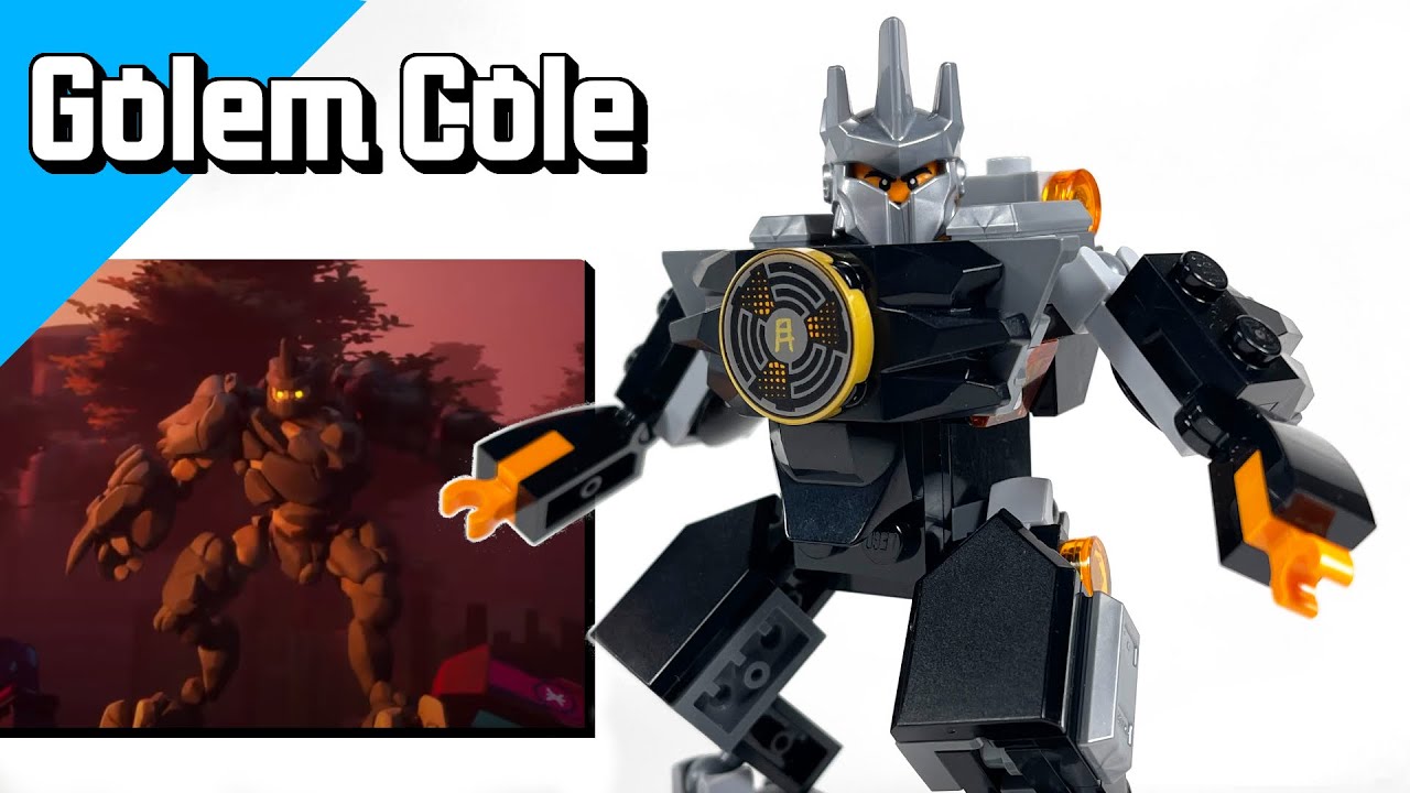 Custom LEGO Golem Cole Minifigure from NINJAGO Dragons Rising - YouTube
