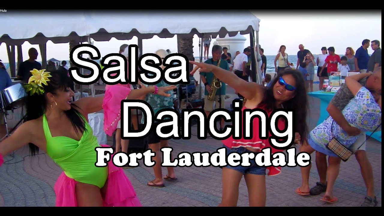 Salsa Dancers at the Ocean Front LIVE Band - Fort Lauderdale Florida ...