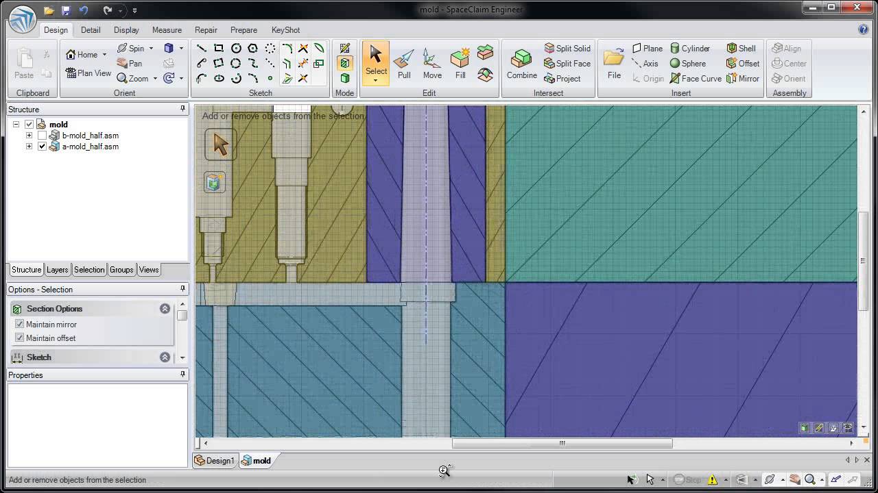 ANSYS Discovery SpaceClaim: Injection Moulding Tools - YouTube