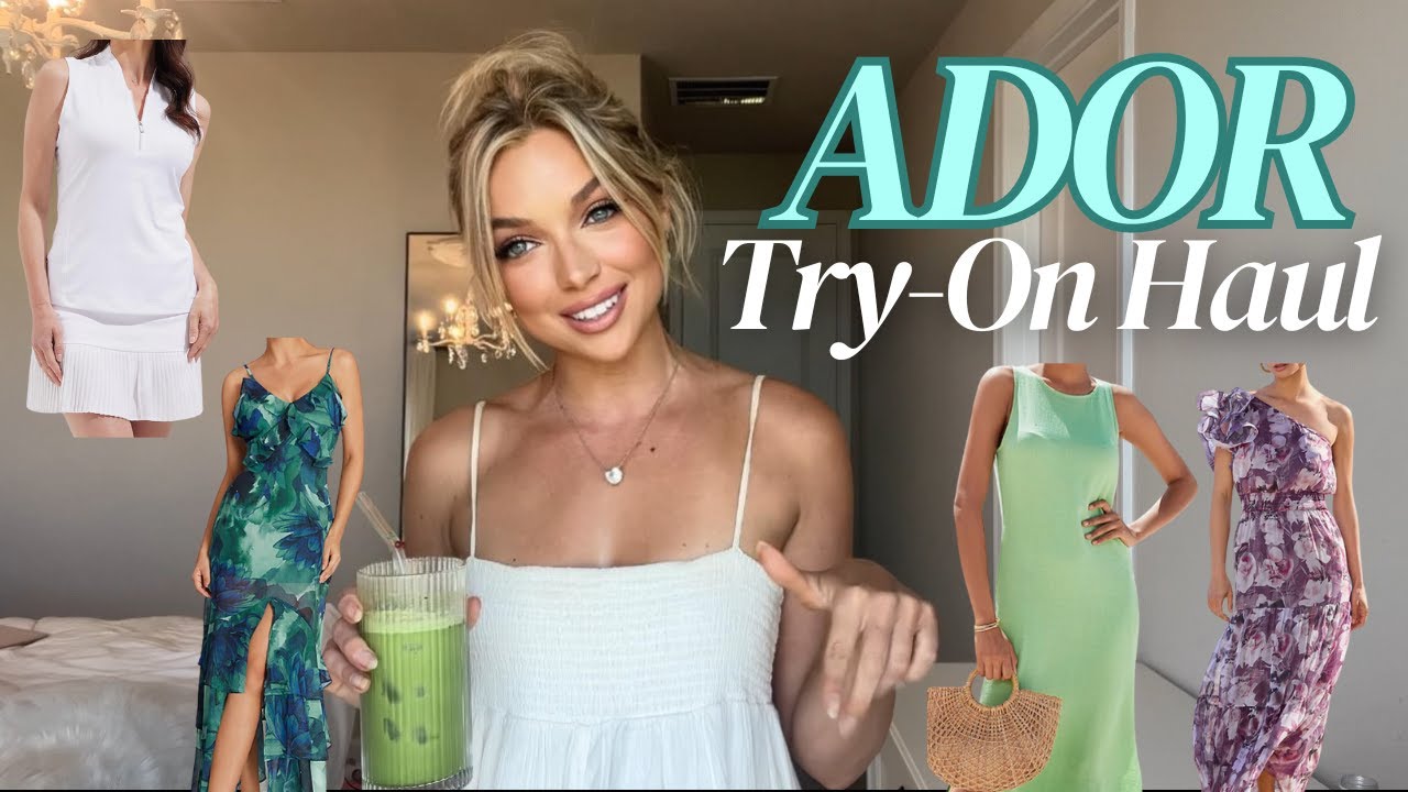 ADOR Clothing Try-On Haul - YouTube