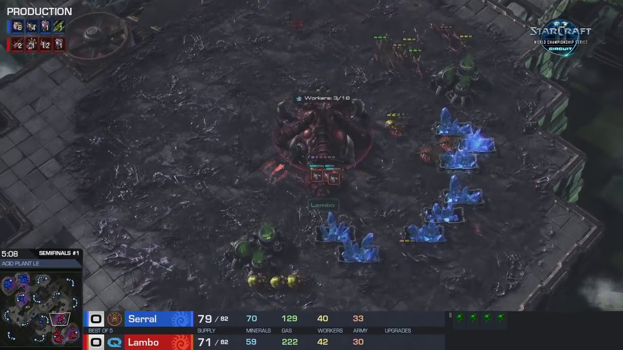 SC2 Serral vs Lambo ZvZ Semifinals WCS Montreal 2018 StarCraft II ...