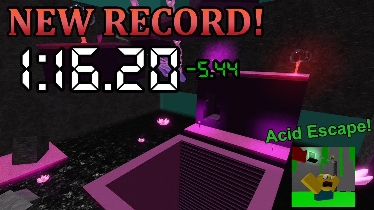 Acid Escape - Ocean Dreams Speedrun 1:16.20 (Roblox) [UPDATED] - YouTube