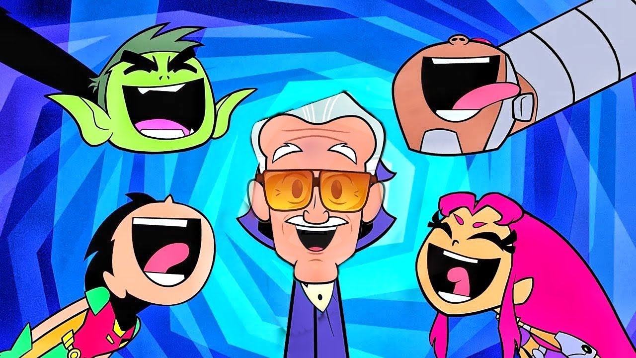 DC making fun of Stan Lee's cameo in Teen Titans Go! (2018) movie - YouTube