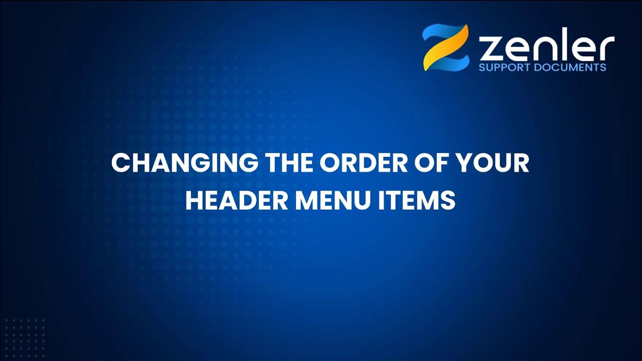 👉 Site - Pages - Changing the Order of Header Menu Items - YouTube