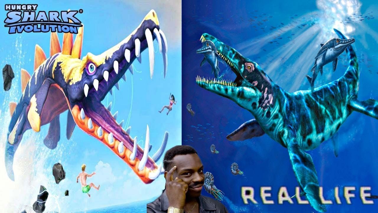 Hungry Shark Evolution: Real Life vs In-Game Sharks! 🦈🌐 ~ Unbelievable ...